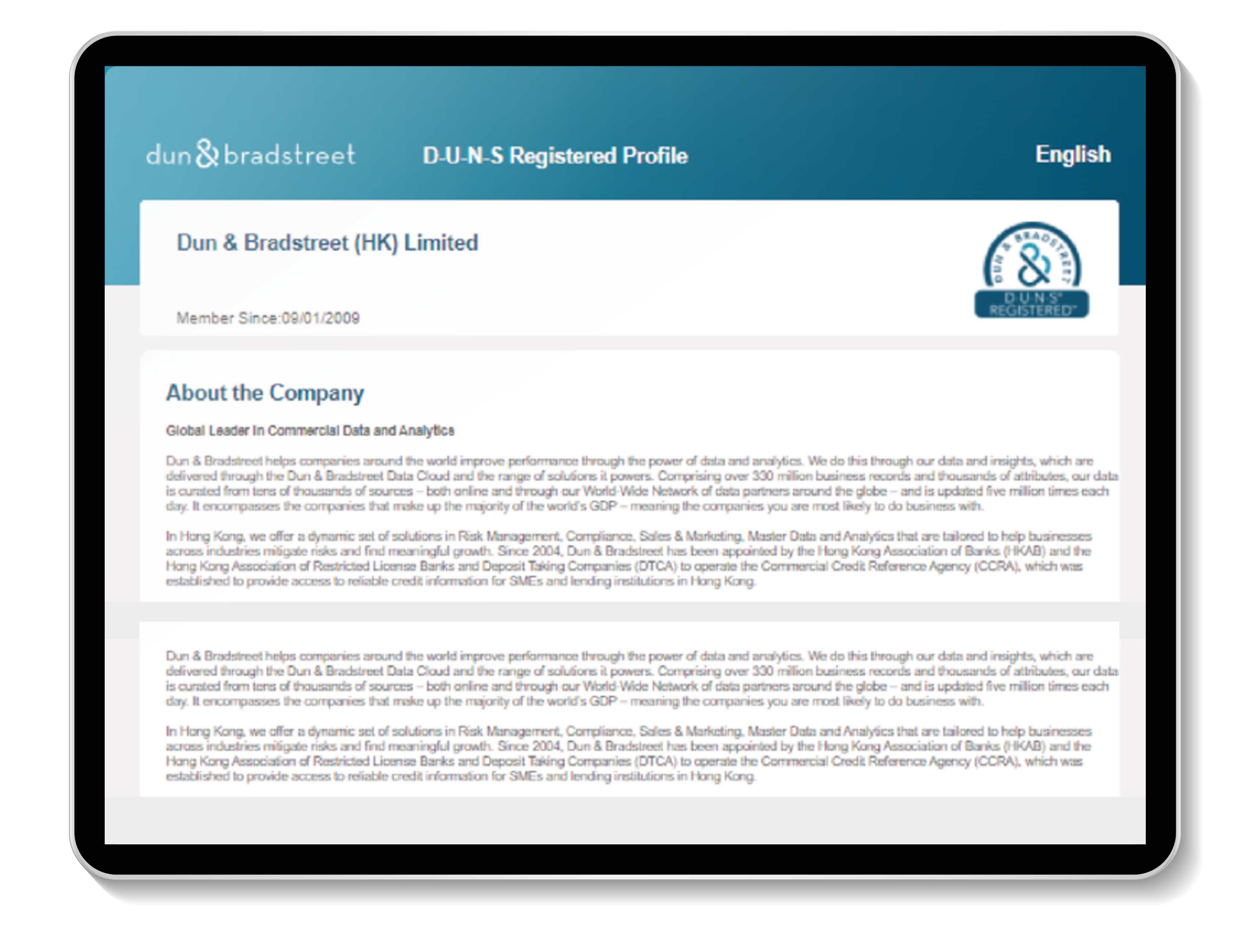 Gain Credibility & Recognition With D&B DRS…